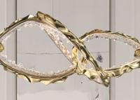 China Light luxury copper ring staggered chandelier restaurant living room creative luxury decorative lamps for sale