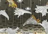 China Hotel villa stone leaf and bird chandelier for hotel big pendant lamp for home for sale