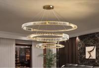 China Post-modern light luxury chandelier stainless steel crystal living room lamp Nordic simple restaurant lamp bedroom LED lamp lighting for sale