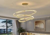 China Post-modern light luxury chandelier stainless steel crystal living room lamp Nordic simple restaurant lamp bedroom LED lamp lighting for sale