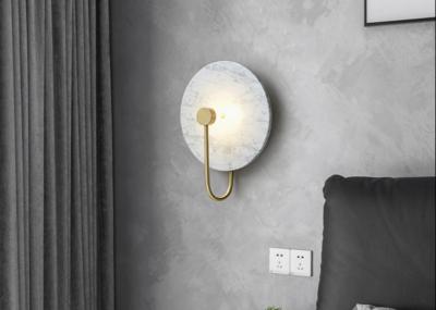 China Post-modern simple marble wall lamp living room background wall coffee shop hotel staircase aisle lamp bedroom bedside lamp for sale