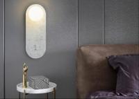 China Hotel villa background wall decoration lamp B&B guest room natural marble entrance bedroom wall lamp for sale