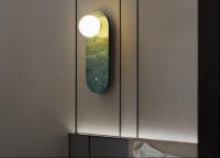 China Hotel villa background wall decoration lamp B&B guest room natural marble entrance bedroom wall lamp for sale