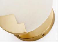 China Modern wall lamp round glass bedroom bedside lamp designer light luxury lamp Nordic living room background wall lamp for sale