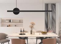 China Italian style copper restaurant chandelier marble minimalist luxury dining table lamp modern minimalist designer bar long strip lamp for sale