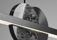China Restaurant chandelier one word long strip modern simple light luxury minimalist designer marble one word long strip lamp for sale