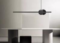China Restaurant chandelier one word long strip modern simple light luxury minimalist designer marble one word long strip lamp for sale