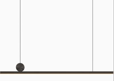 China Restaurant chandelier minimalist lamp Nordic style simple modern one-line aluminum tea room bar dining room dining table long strip lamp for sale