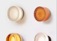 China Modern simple hotel  bedroom mirror lamp round interior colorful wall lamp for sale