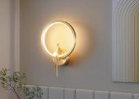 China Minimalist copper wall lamp bedroom bedside lamp modern simple living room background wall lamp hotel villa stair corridor lamp for sale