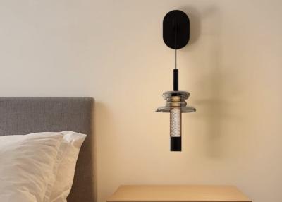 China Minimalist copper wall lamp bedroom bedside lamp modern simple living room background wall lamp hotel villa stair corridor lamp for sale