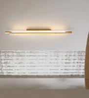 China All-copper Italian wall lamp living room grille background wall lamp modern high-end light luxury minimalist long strip bedroom wall lamp for sale