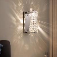 China Wall lamp crystal living room bedroom TV background wall stairs balcony outdoor waterproof villa wall door lamp for sale