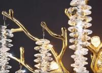 China Post-modern light luxury personality villa model room living room dining room bedroom lamp creative tassel branch crystal chandelier for sale
