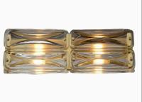 China Crystal wall lamp postmodern simple living room TV wall background lamp light luxury atmosphere long strip bedroom bedside lamp for sale