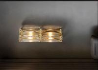 China Crystal wall lamp postmodern simple living room TV wall background lamp light luxury atmosphere long strip bedroom bedside lamp for sale