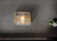 China Crystal wall lamp postmodern simple living room TV wall background lamp light luxury atmosphere long strip bedroom bedside lamp for sale