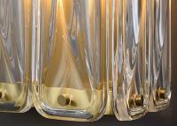 China Crystal wall lamp postmodern simple living room TV wall background lamp light luxury atmosphere long strip bedroom bedside lamp for sale
