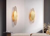 China Light luxury modern art wall lamp designer personality creative bedroom bedside living room background wall decoration lamp for sale