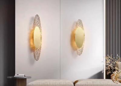 China Light luxury modern art wall lamp designer personality creative bedroom bedside living room background wall decoration lamp for sale
