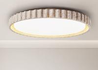 China French round bedroom ceiling lamp yellow cave stone wabi-sabi style living room dining room lamp middle-aged designer study for sale
