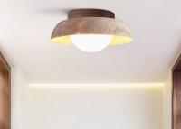 China Yellow cave stone ancient style corridor balcony ceiling lamp retro wabi-sabi style cloakroom entrance hallway small lamp for sale
