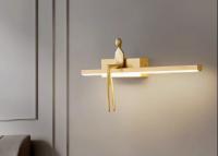 China Copper wall lamp bedroom bedside creative background wall lamp Italian designer art figure shape decorative wall lamp for sale