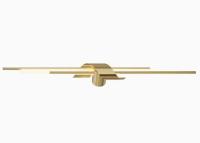 China Nordic minimalist light luxury long strip wall lamp simple modern living room TV background wall bedroom bedside mirror grille lamp for sale