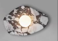 China Modern simple marble creative wall lamp Italian bedroom entrance staircase study stone wall lamp for sale