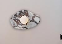 China Modern simple marble creative wall lamp Italian bedroom entrance staircase study stone wall lamp for sale