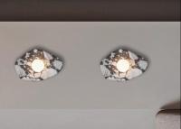 China Modern simple marble creative wall lamp Italian bedroom entrance staircase study stone wall lamp for sale