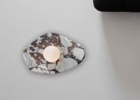 China Modern simple marble creative wall lamp Italian bedroom entrance staircase study stone wall lamp for sale
