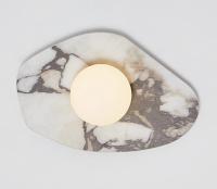 China Modern simple marble creative wall lamp Italian bedroom entrance staircase study stone wall lamp for sale