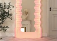 China Same style ins style wave mirror Memphis floor lamp full body fitting mirror mirror atmosphere lamp for sale