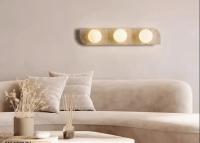 China Yellow travertine wall lamp bedroom bedside living room background wall homestay corridor entrance staircase balcony lamp for sale