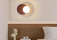 China Yellow travertine wall lamp bedroom bedside living room background wall homestay corridor entrance staircase balcony lamp for sale