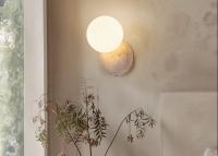 China Yellow travertine wall lamp bedroom bedside living room background wall homestay corridor entrance staircase balcony lamp for sale