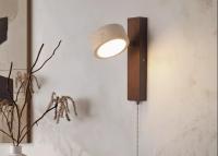 China Yellow travertine wall lamp bedroom bedside living room background wall homestay corridor entrance staircase balcony lamp for sale