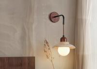 China Yellow travertine wall lamp bedroom bedside living room background wall homestay corridor entrance staircase balcony lamp for sale