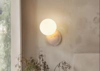China Yellow travertine wall lamp bedroom bedside living room background wall homestay corridor entrance staircase balcony lamp for sale