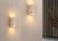 China Yellow travertine good quality  bedroom for home decorator interior stone wall lamp for sale
