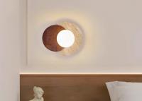 China Yellow travertine good quality  bedroom for home decorator interior stone wall lamp for sale