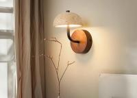 China Yellow travertine good quality  bedroom for home decorator interior stone wall lamp for sale
