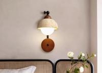 China Yellow travertine good quality  bedroom for home decorator interior stone wall lamp for sale