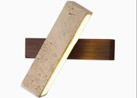 China Yellow travertine good quality  bedroom for home decorator interior stone wall lamp for sale