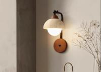China Yellow travertine good quality  bedroom for home decorator interior stone wall lamp for sale