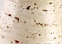 China Yellow travertine wooden pendant lamp bedroom for home decorator interior stone pendant lamp for sale