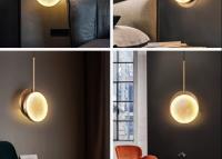China Yellow brass  pendant lamp bedroom for home decorator interior mirror pendant lamp for sale