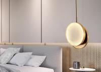 China Yellow brass  pendant lamp bedroom for home decorator interior mirror pendant lamp for sale