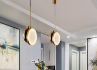 China Yellow brass  pendant lamp bedroom for home decorator interior mirror pendant lamp for sale